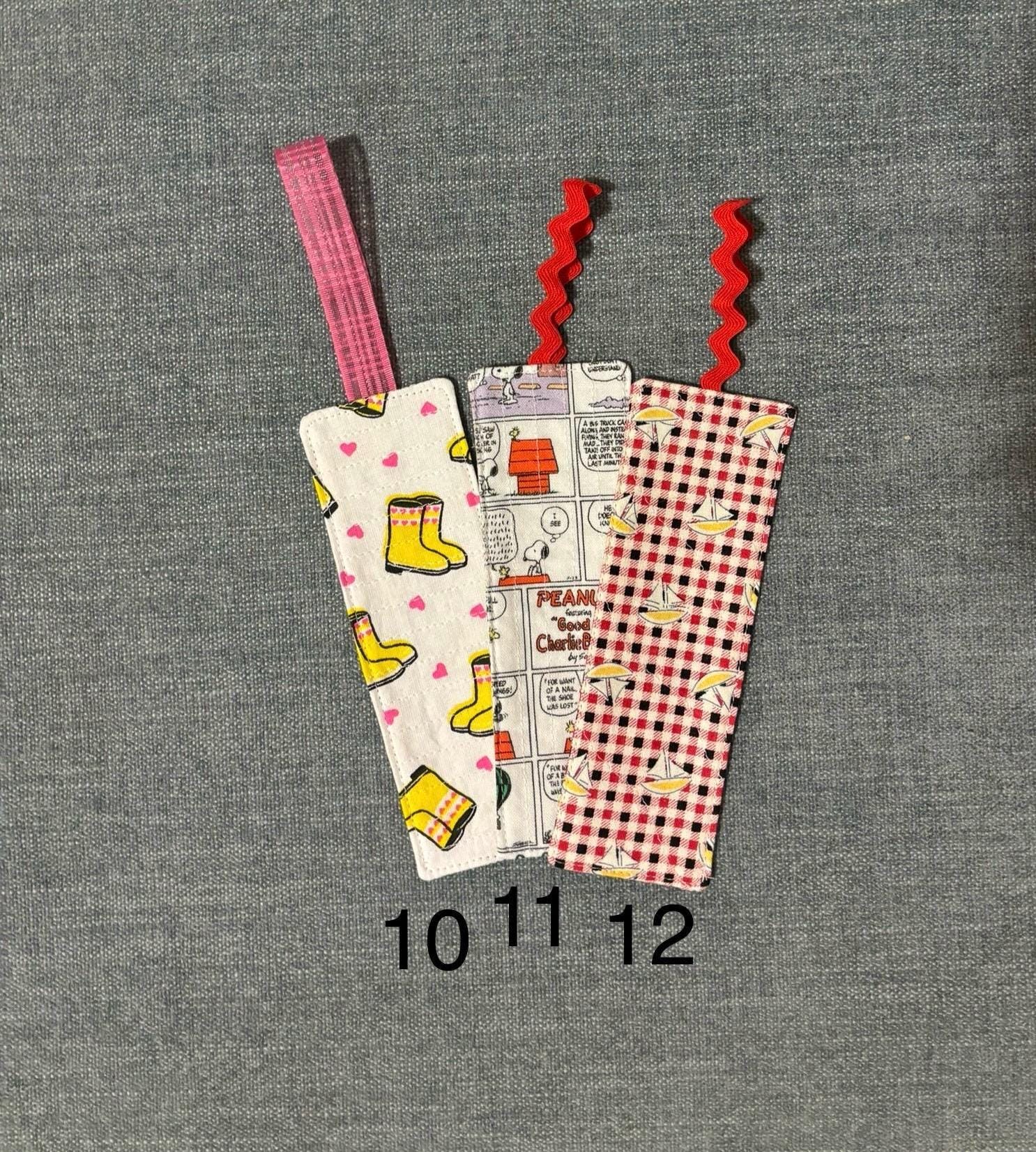 Quilted Bookmarks, Fabric Bookmarks, Fun Bookmarks, Homemade Bookmarks ...