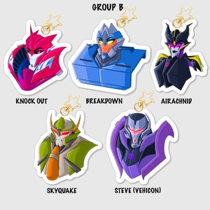 Transformers Prime Decepticons 3” Chunky Epoxy Keychain Charms! - Etsy