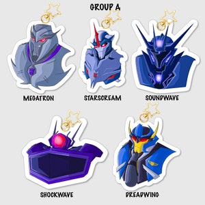 Transformers Prime Decepticons 3” Chunky Epoxy Keychain Charms! - Etsy