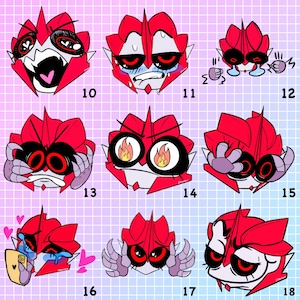 Transformers Knock Out Emoji Vinyl Stickers - Etsy
