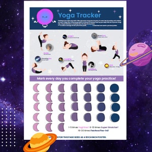 MEGABUNDLE Space Themed KIDS YOGA Bundle Home Studio Classroom ...
