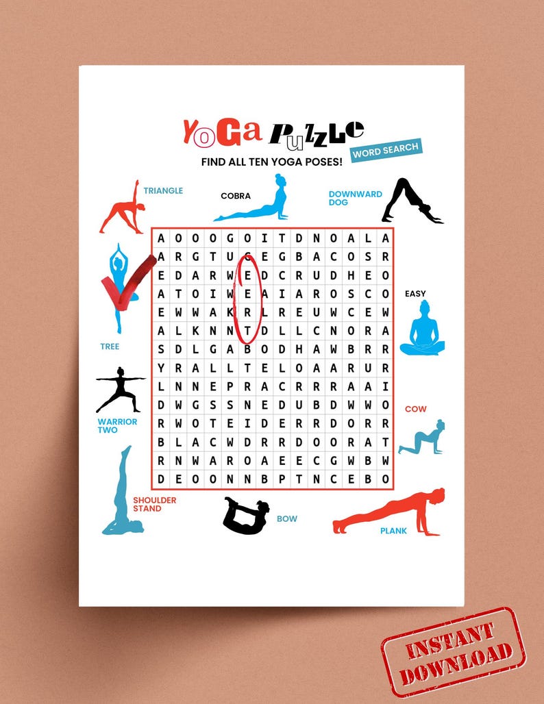 Yoga Puzzle - KIDS YOGA POSES, , Kids Movement Activity, Yoga Poses ...