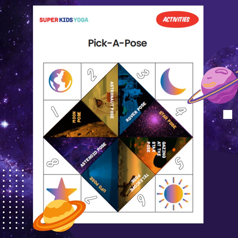 MEGABUNDLE Space Themed KIDS YOGA Bundle Home Studio Classroom ...