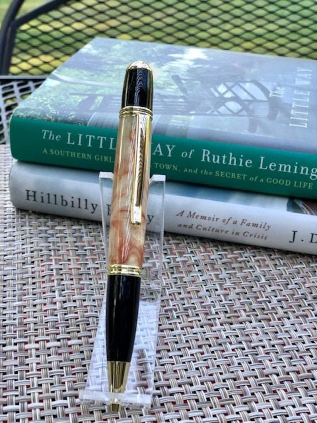 Hand-turned, Gatsby Pen, Crushed Mud, Acrylic, Gold Finish, Mother's ...