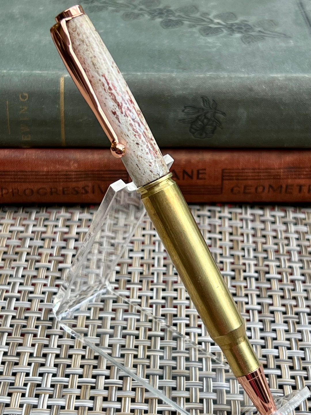 Bullet, Infused Copper Deer Antler Pen, Gift, Unique, Pen, Antler Pen ...