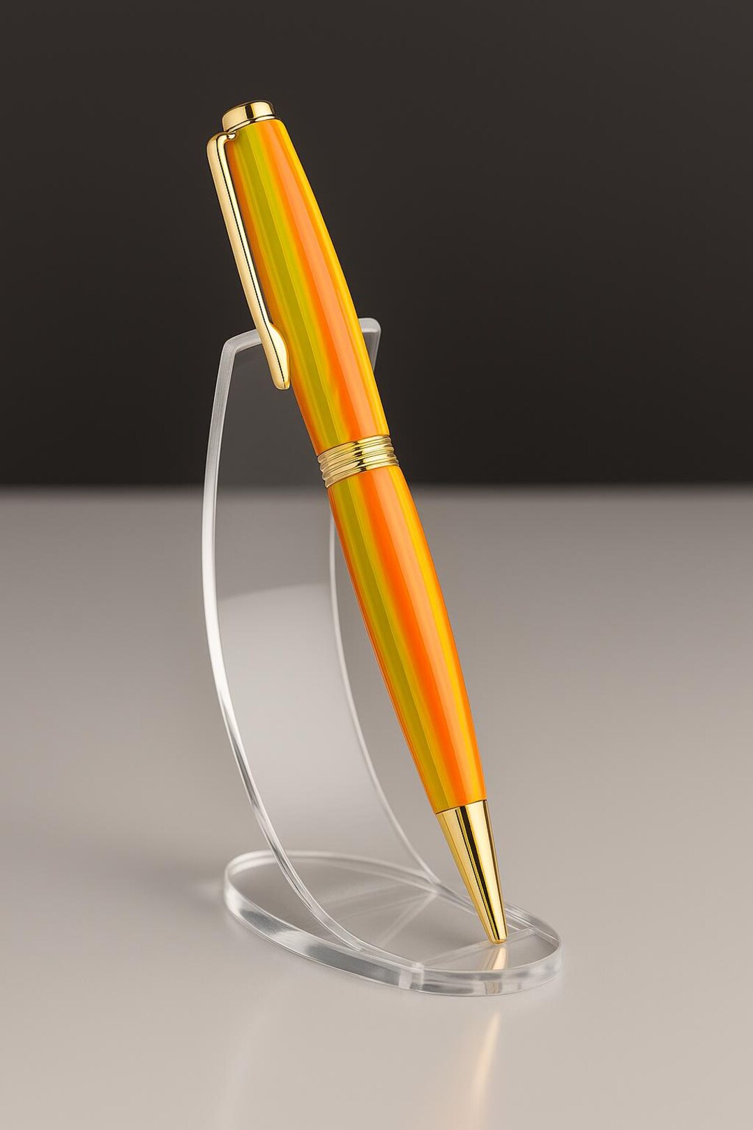 Trimline, Melon Stripes, Gold Finish, Pen, Unique Gift, Pen Gift ...