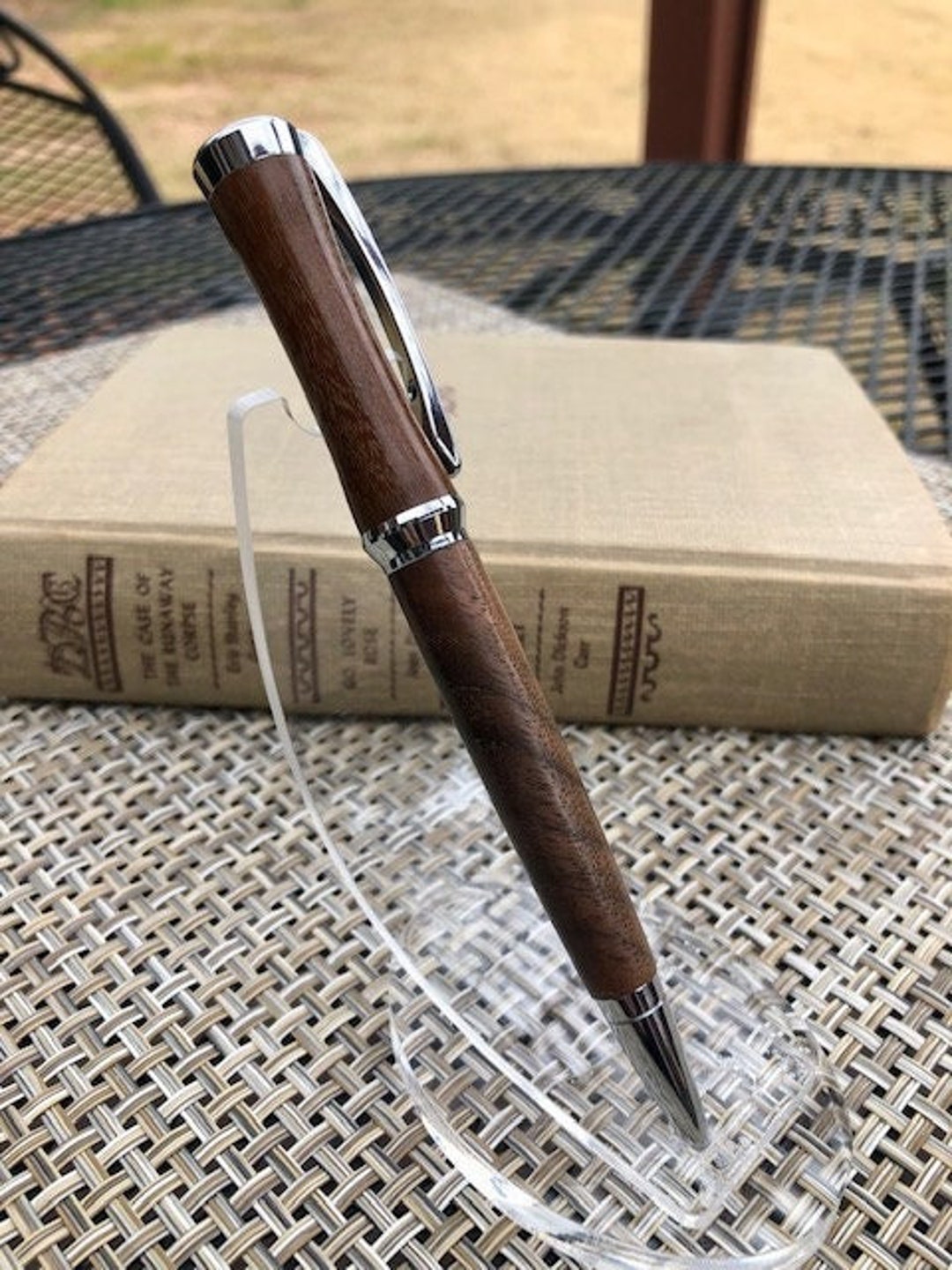 Caro Walnut, Brazilian Ironwood, Concava Pen, Handspun, Wood Pen ...