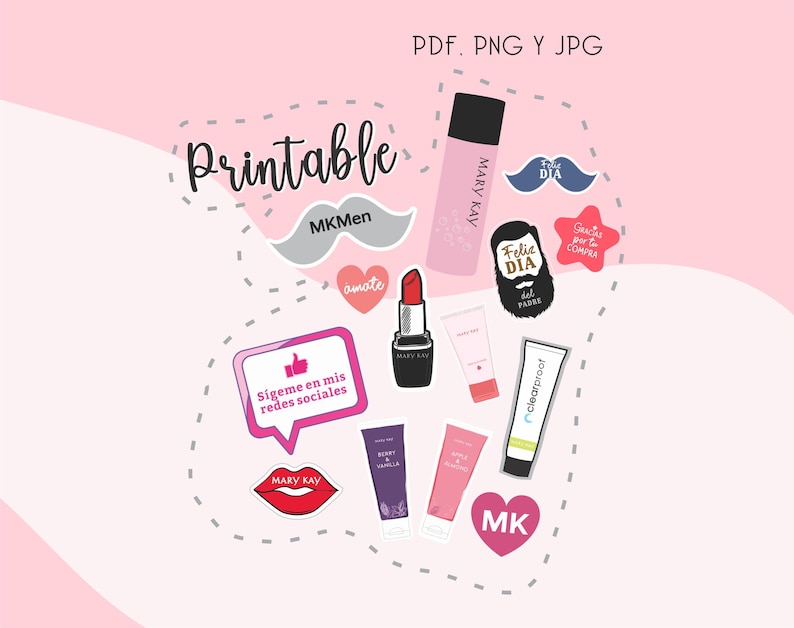 Printable Stickers Mary Kay | Etsy