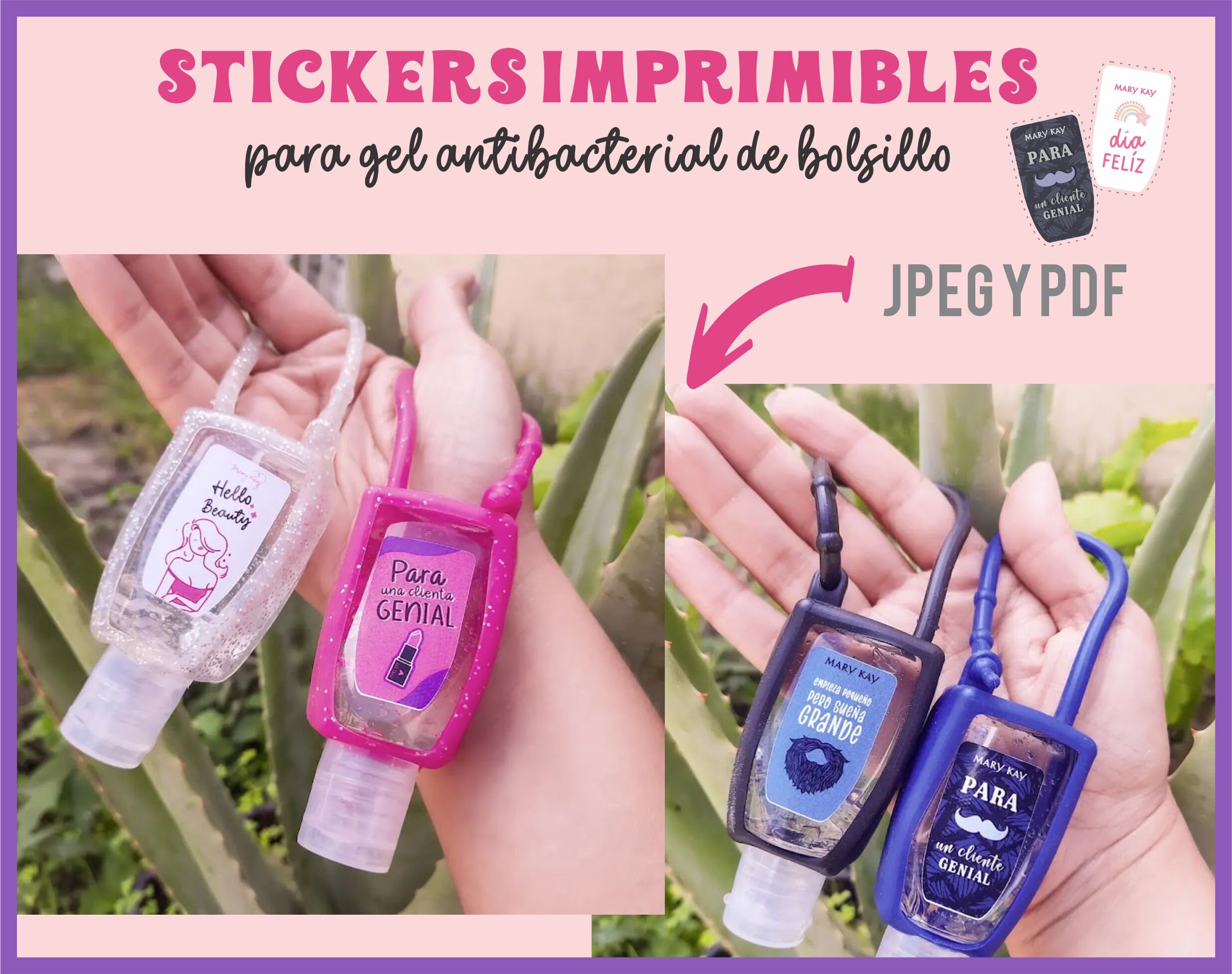 Printable Stickers for Mary Kay Antibacterial Gel - Etsy