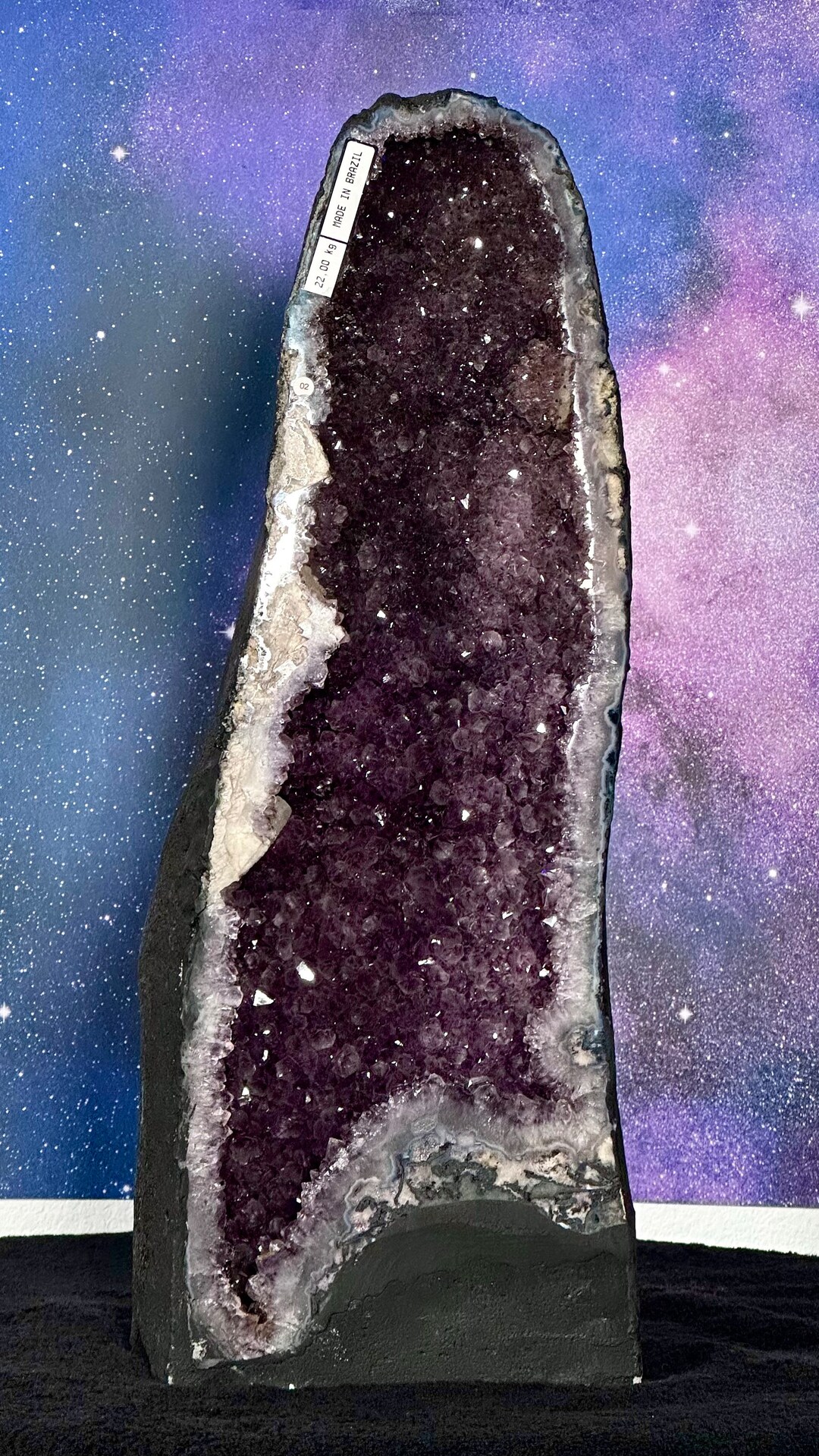 Amethyst Cathedral 48.5 Lbs & 22" Tall With Calcite Deposits - Etsy