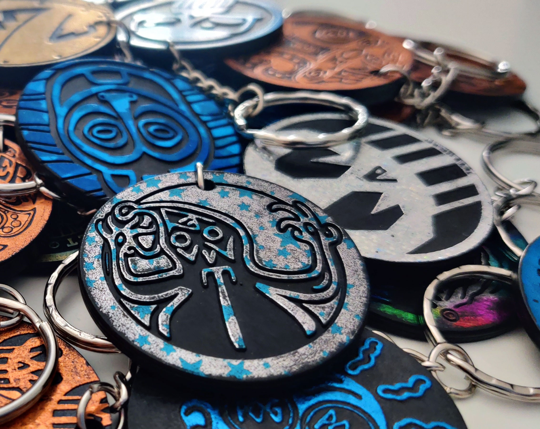 Original 90s POG Slammer Retro Keyring Keychain Nostalgic | Etsy