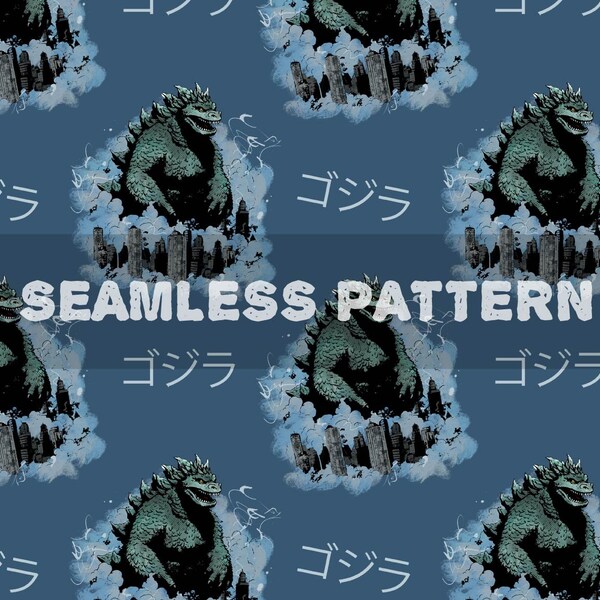Godzilla Pattern - Etsy