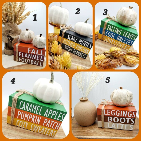 Fall Book Stack - Etsy