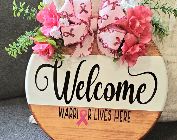 Breast Cancer Awareness Support the Fight 12 Inch Metal Sign, Breast ...