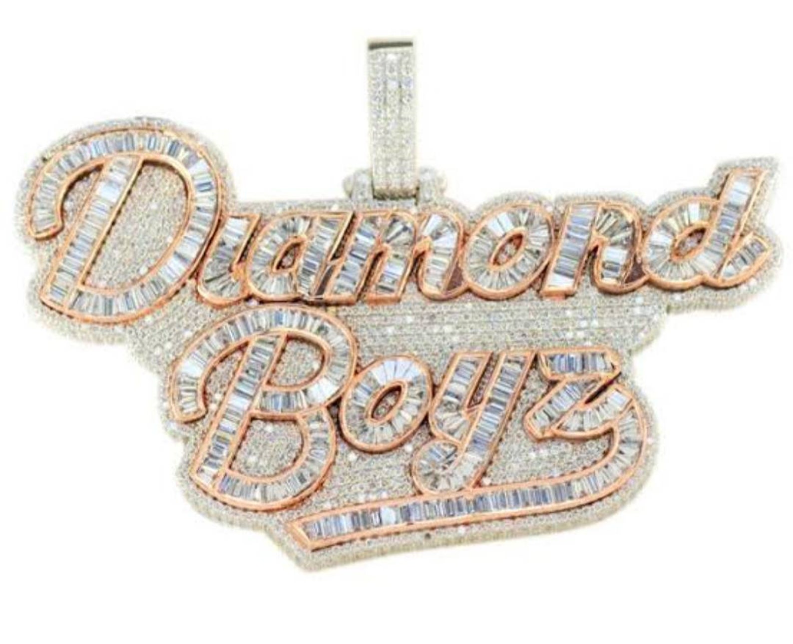 Custome DIAMOND BOYZ Cz Dimond Pendant 925 Sterling Silver - Etsy