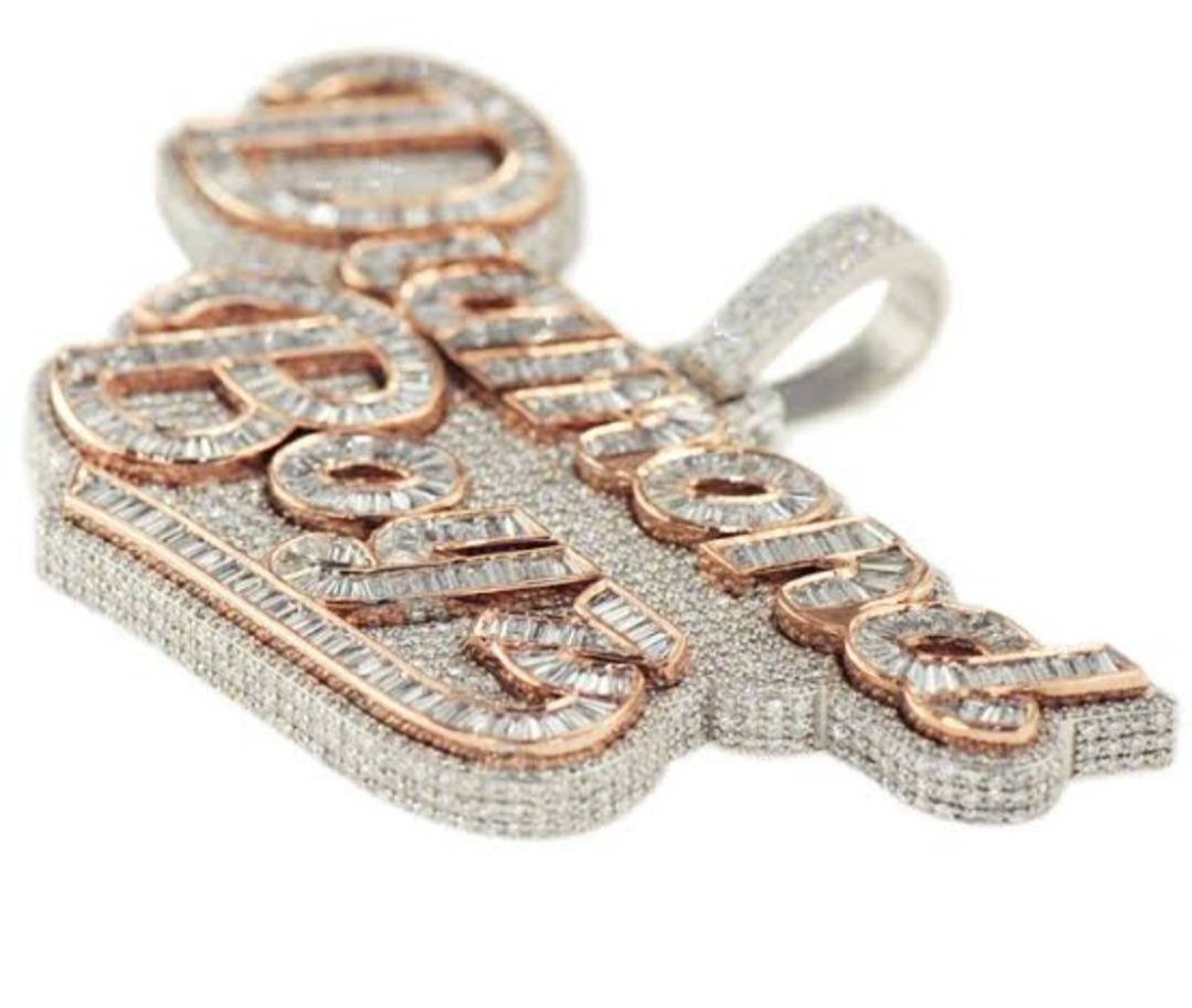 Custome DIAMOND BOYZ Cz Dimond Pendant 925 Sterling Silver - Etsy