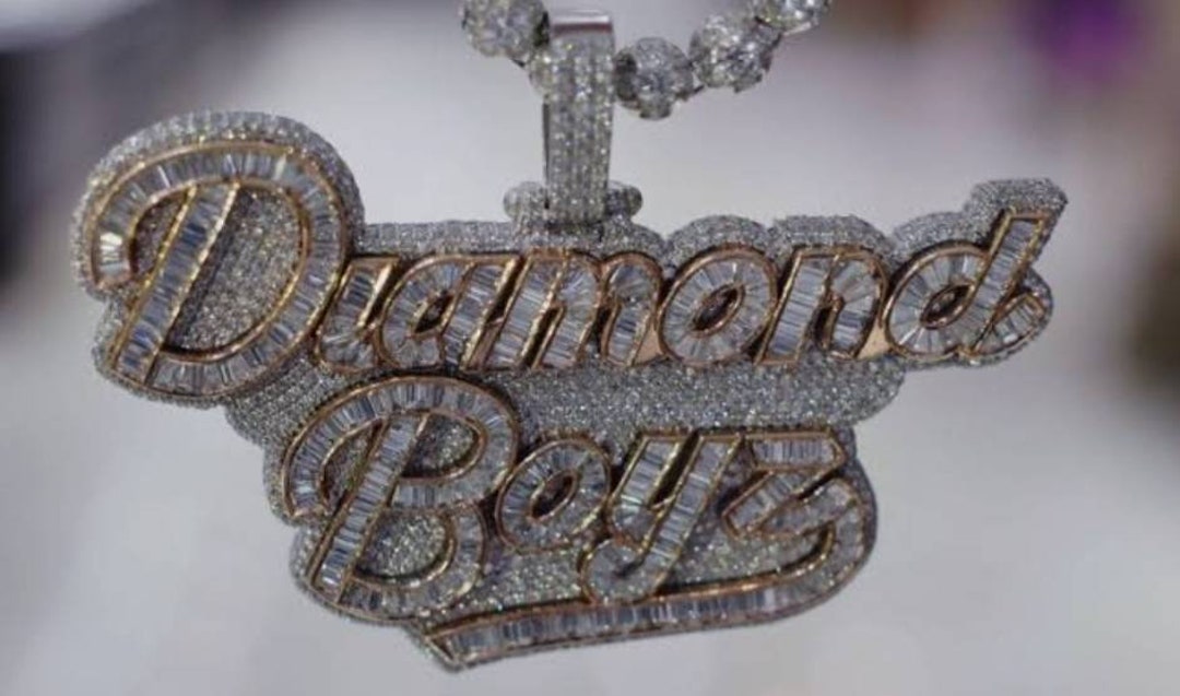 Custome DIAMOND BOYZ Cz Dimond Pendant 925 Sterling Silver - Etsy