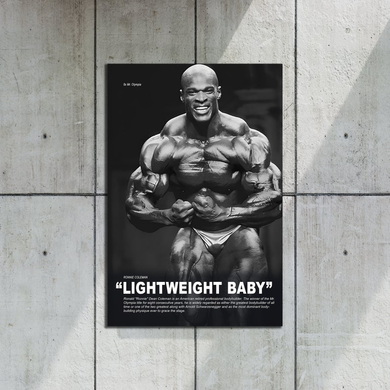 Ronnie Coleman : lightweight Baby Poster Bodybuilder Mr. Olympia Gym ...