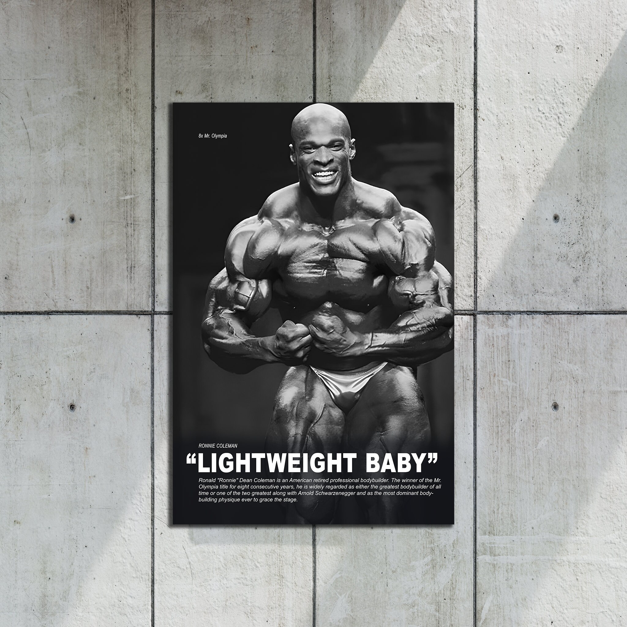 Ronnie Coleman : lightweight Baby Poster Bodybuilder Mr. Olympia Gym ...