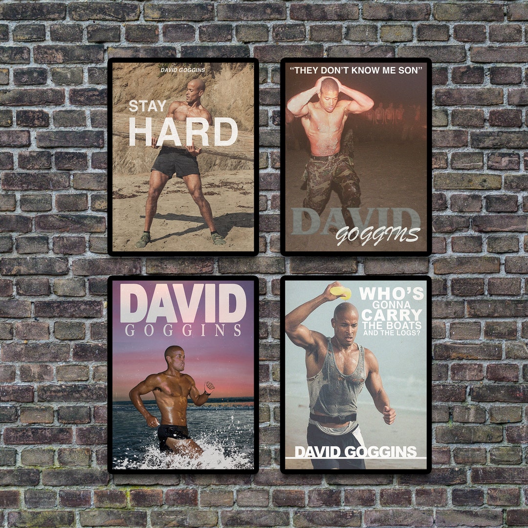 David Goggins Poster Bundle 4 Digital Download Files 8x12 Inch - Etsy