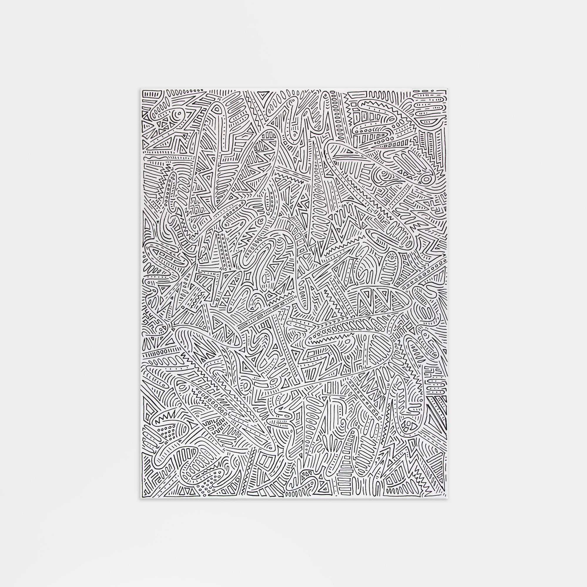 Impulse No.7 - Line Ink Drawing - Etsy