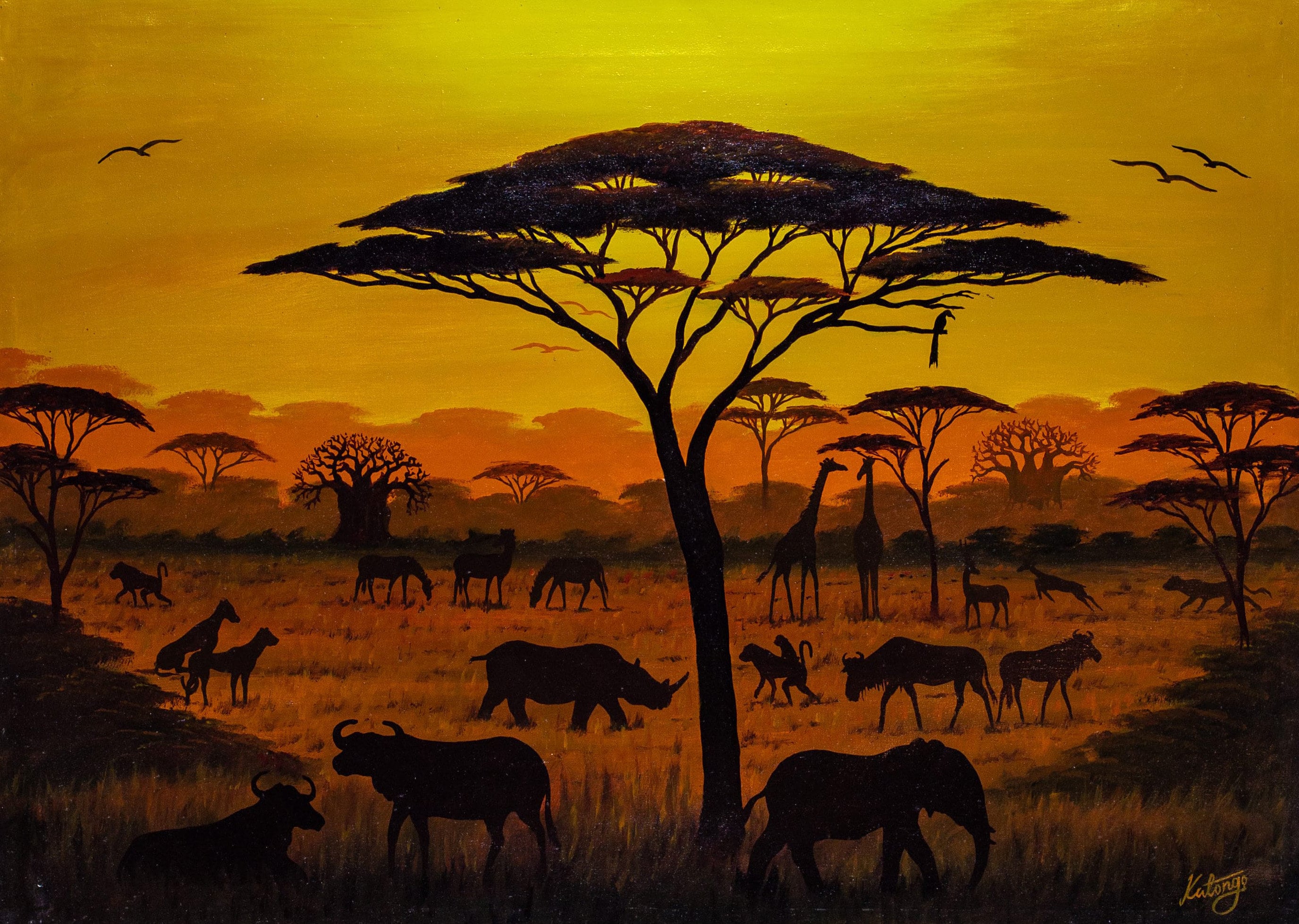 Beautiful African Safari Landscape