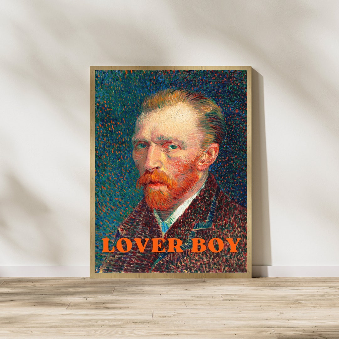 Modern Van Gogh Wall Art, Lover Boy Art Print, Digital Art Print - Etsy