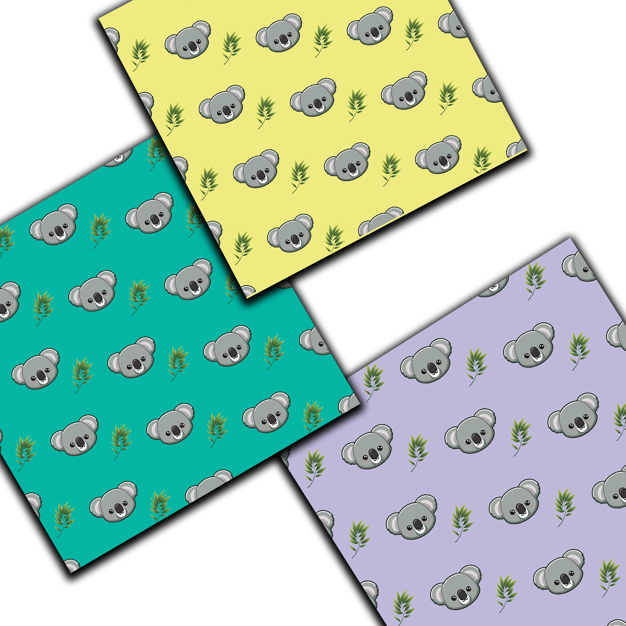 Papel Digital Koala Patrón Koala Papel Koala Fondo Koala - Etsy México