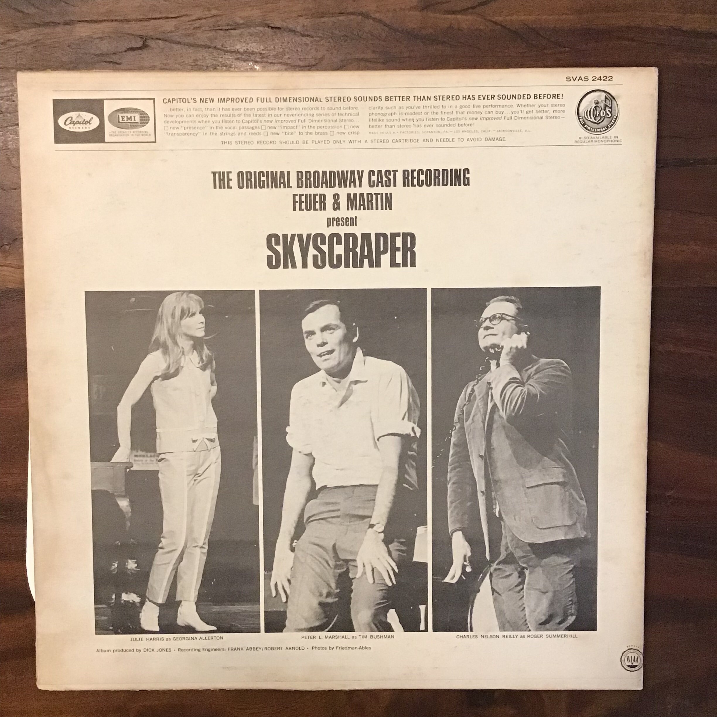 Skyscraper Musical Comedy Vinyl Album - Etsy