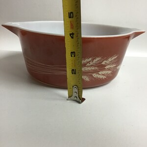 Pyrex Casserole Dish Burnt Orange Autumn Harvest Wheat Item 475-B - Etsy