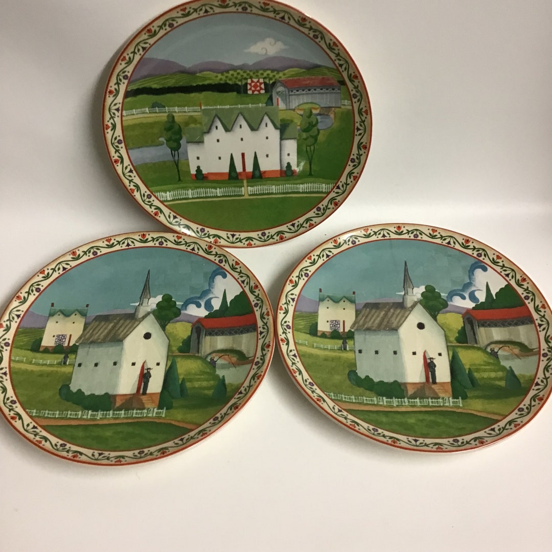 Jim Shore Barnyard Dinner Plates - Etsy