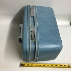 Vintage Samsonite Profile Hardshell Train Case Light sky Blue With Key ...