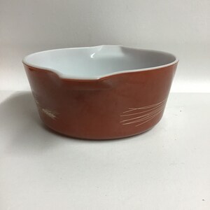 Pyrex Casserole Dish Burnt Orange Autumn Harvest Wheat Item 475-B - Etsy