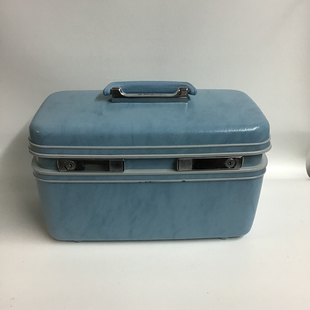 Vintage Samsonite Profile Hardshell Train Case Light (sky) Blue With ...