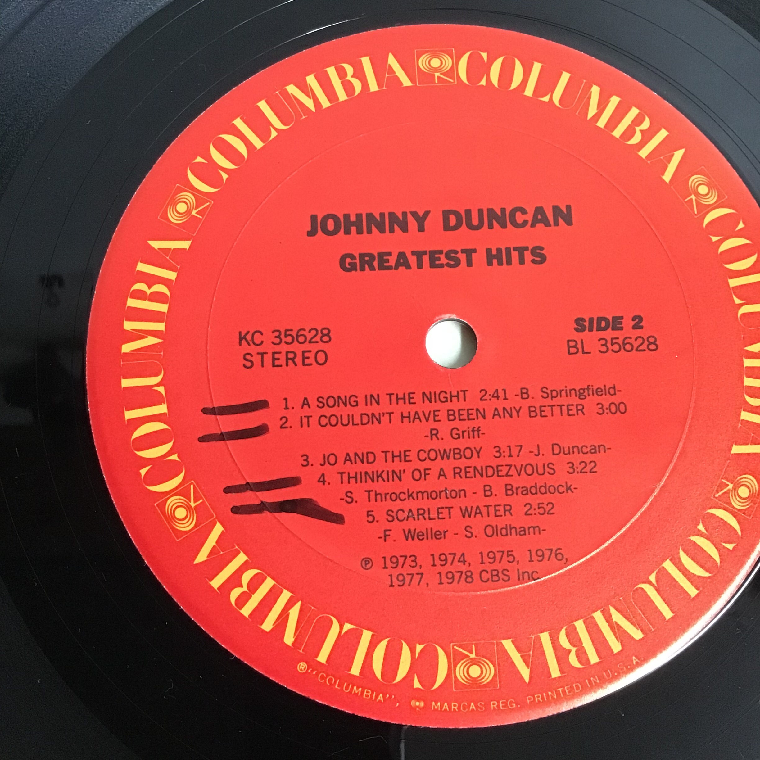 Johnny Duncan Vinyl Album Greatest Hits - Etsy