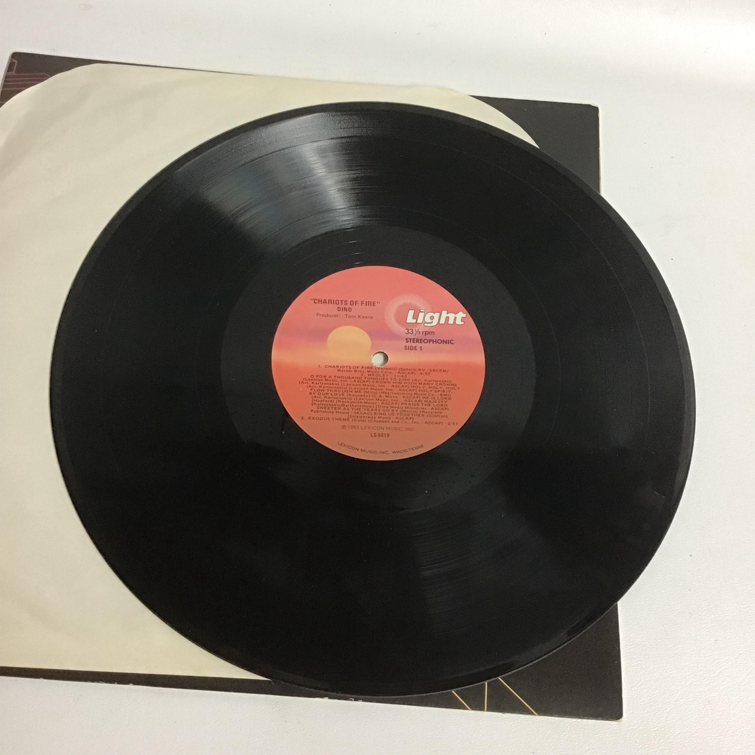 Dino Vinyl Album 1983 Chariots of Fire - Etsy