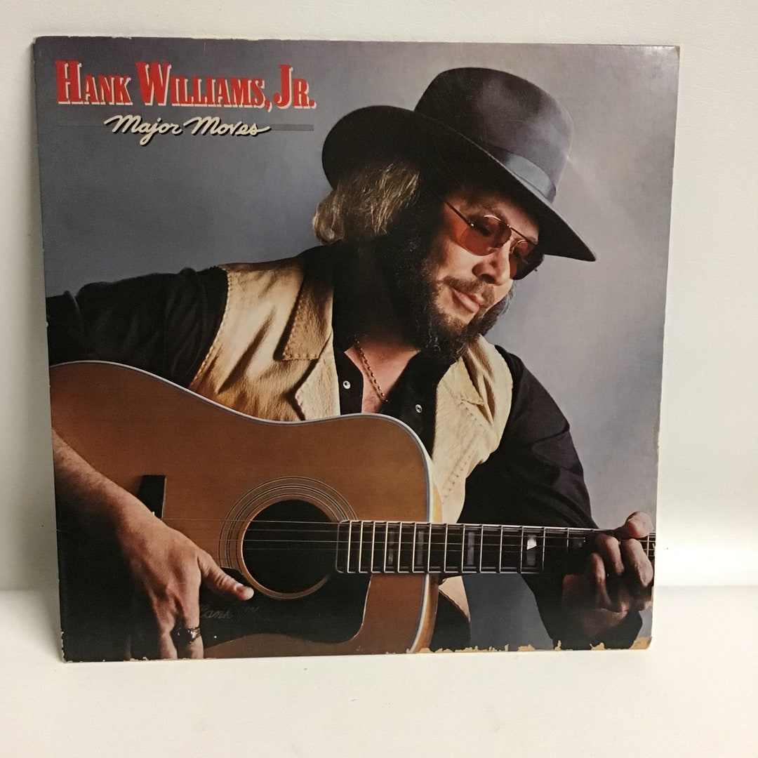Hank Williams Jr. Vinyl Album Major Moves - Etsy