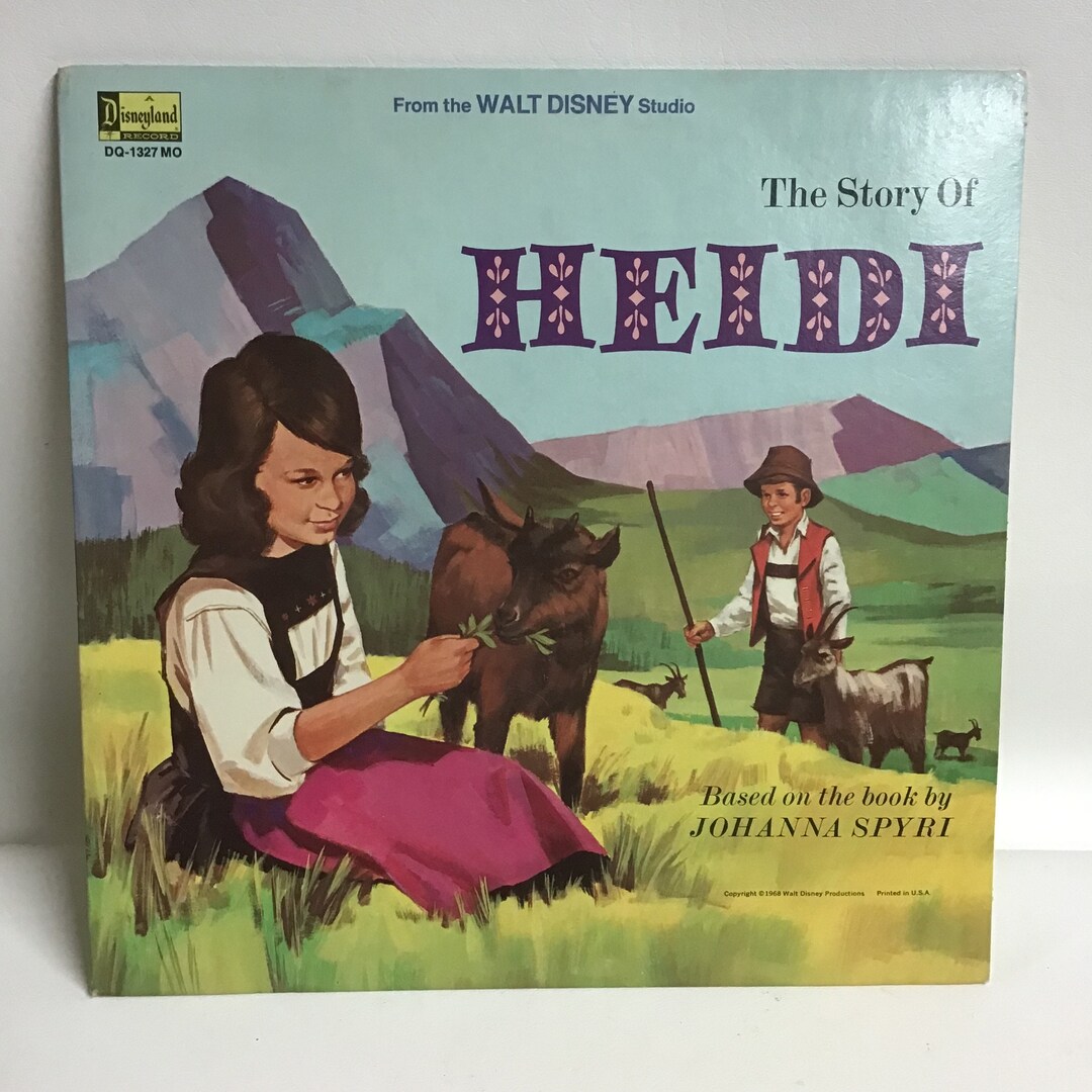 Disneyland Records the Story of Heidi Vinyl Album - Etsy
