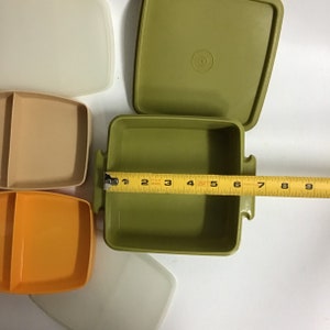 Vintage Tupperware Square Sandwich and Divided Snack Containers - Etsy