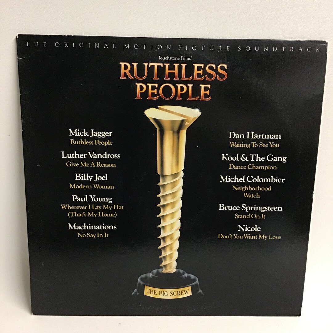 Ruthless People Original Motion Picture Soundtrack Vinyl Album - Etsy