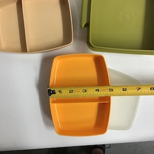 Vintage Tupperware Square Sandwich and Divided Snack Containers - Etsy