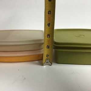 Vintage Tupperware Square Sandwich and Divided Snack Containers - Etsy