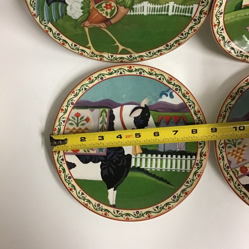 Jim Shore Barnyard Salad Plate - Etsy