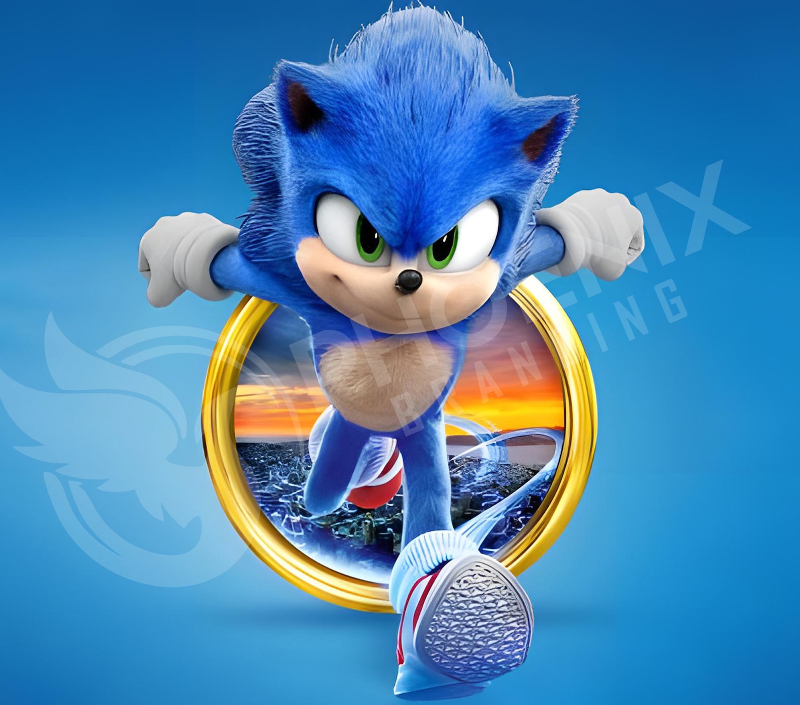 Sonic Tumbler Wrap, Sonic the Hedgehog Tumbler Sublimation, Skinny ...