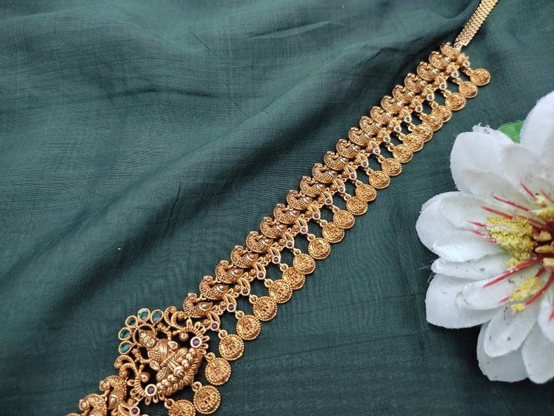 Antique Laxmi Hip Chainsaree Challa Kamarbandhkamarpatta Belly Chainkempu Waistbeltgold