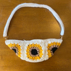 Sunflower and Sunshine Crochet Crossbody Bag - PATTERN ONLY - Etsy