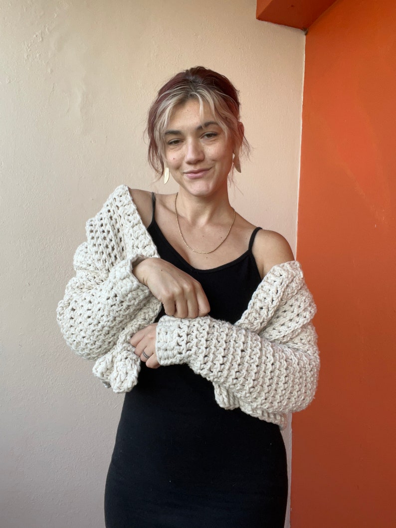 Cozy Clouds Crochet Sweater Pattern - !!!PATTERN ONLY!!! - Cozy, Mesh ...