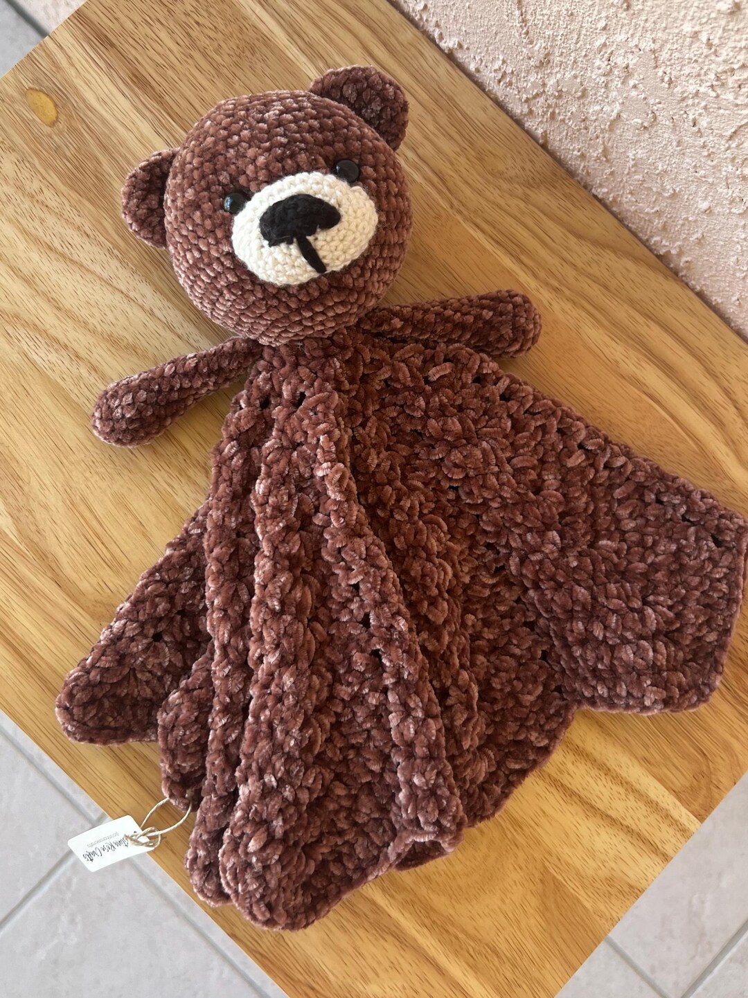 Teddy Bear Snuggler - Handmade Crochet Item - Plushie Teddy Bear With ...