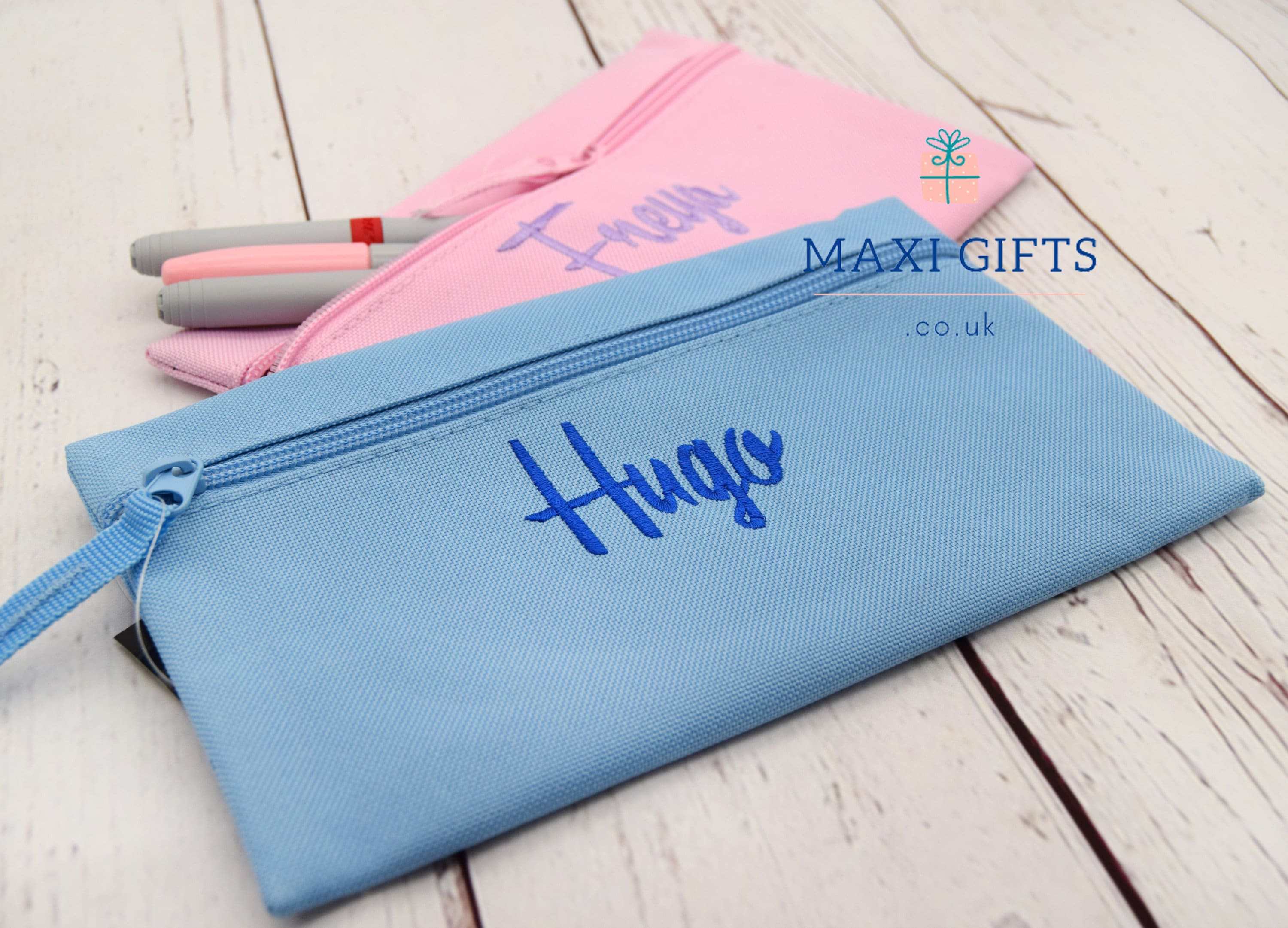 Personalised Pencil Case Back to School Office Kids Embroidered ...