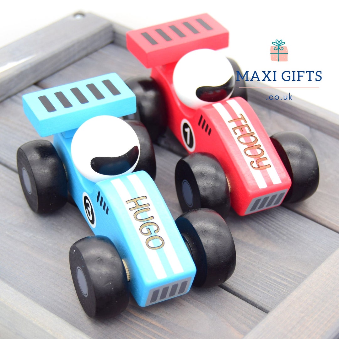 Personalised Baby Wooden Car Engraved | Personalised Gifts | Birthday ...